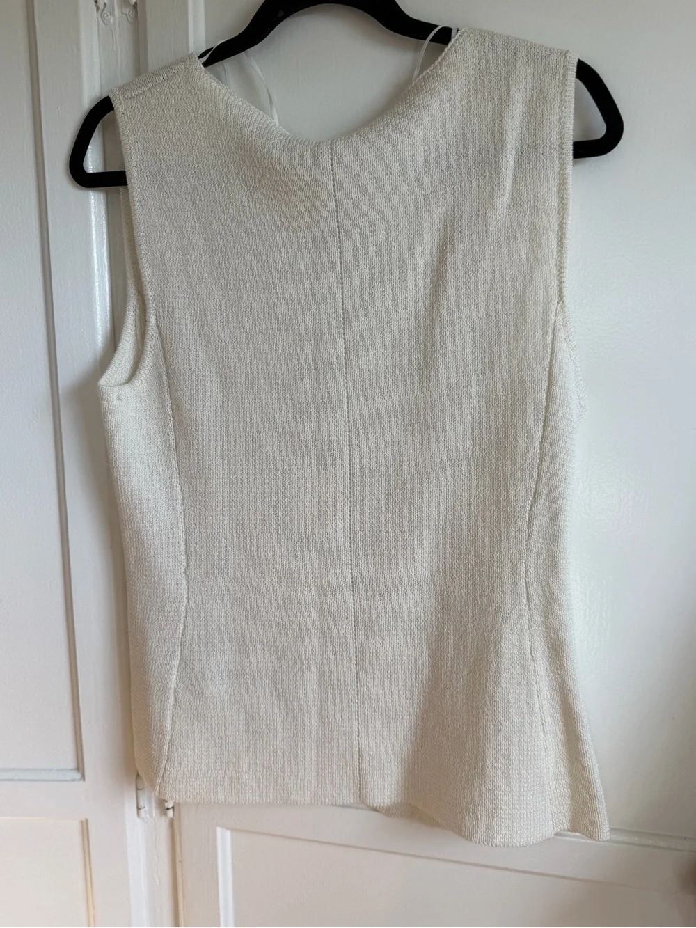 Zara | Tops | Zara Cream Sleeveless Vest Knit Top | Poshmark